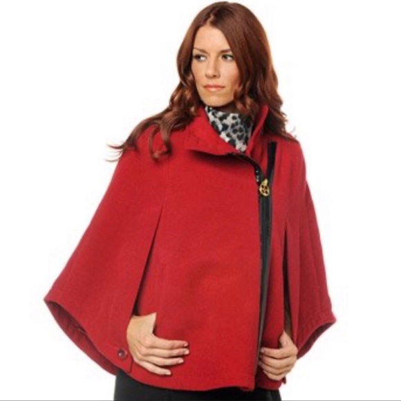 IMAN | Jackets & Coats | Iman Red Cape | Poshmark